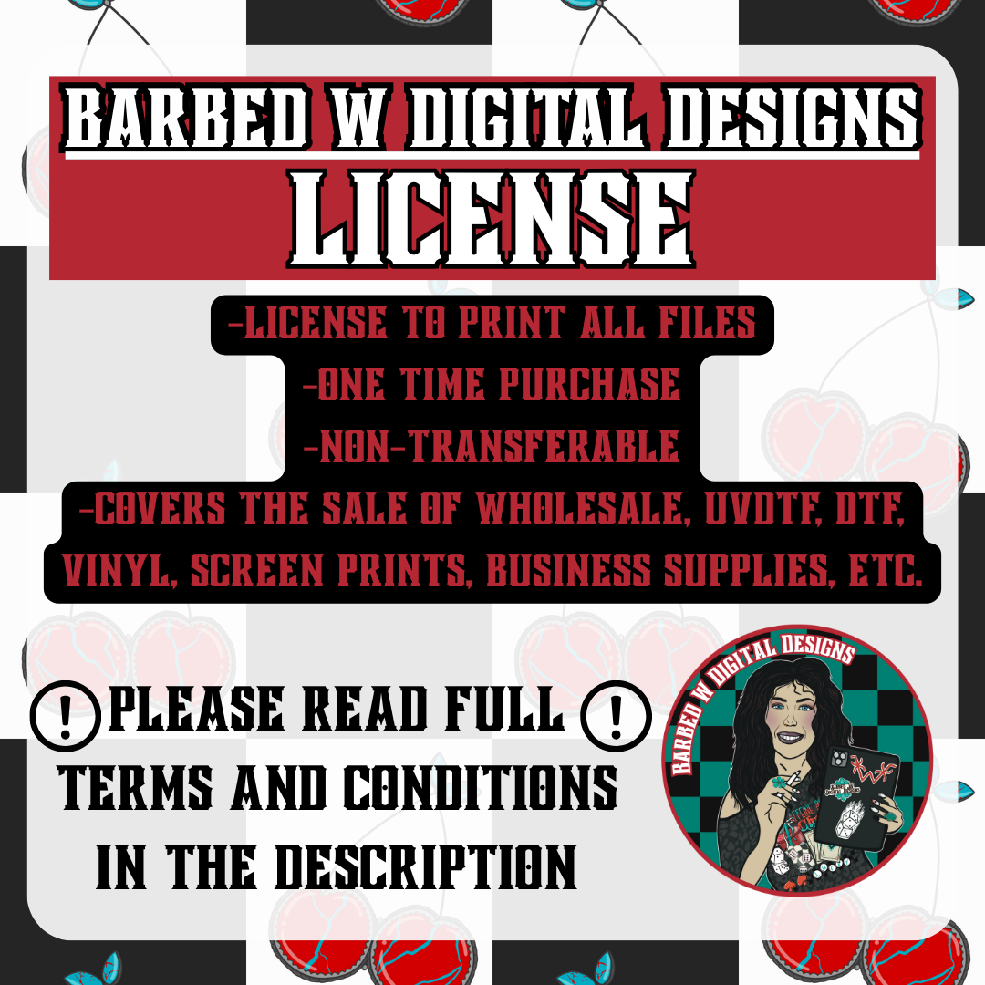License – Barbed W Digital Designs